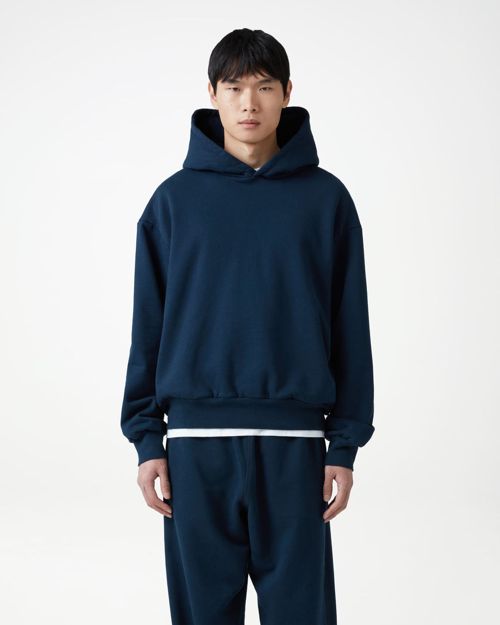 Daniel Simmons - Essential Fleeceback Hoodie - Bellweather Blue