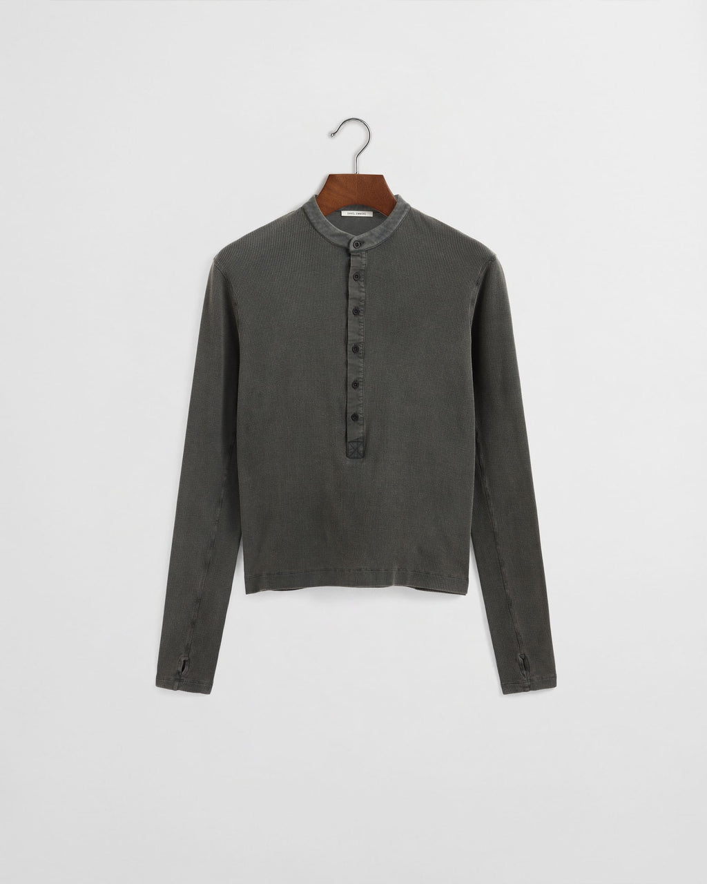 Daniel Simmons - Long Button Henley - Black